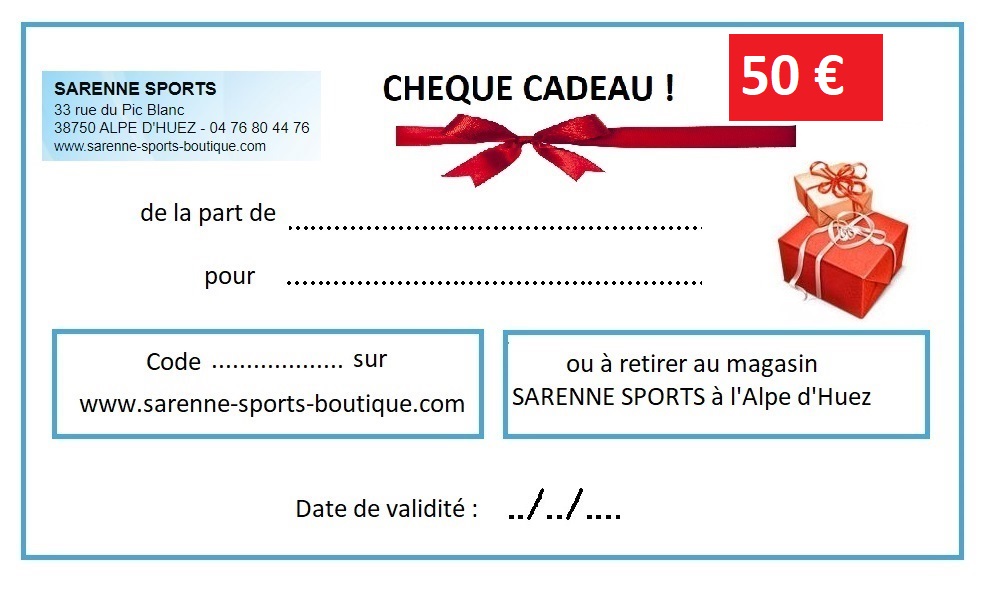Optez pour les Bons d'achat chez SARENNE SPORTS